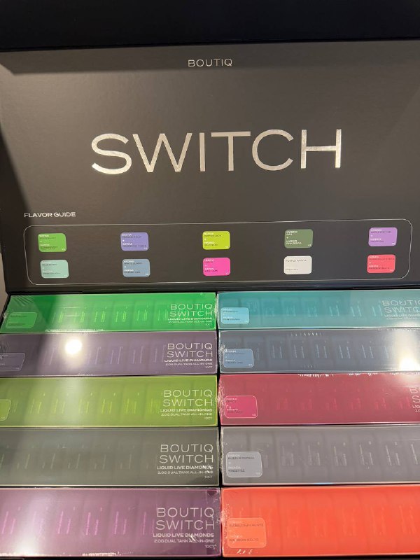 boutiq switch v2, v3 & v4 disposable live liquid diamonds vape pen