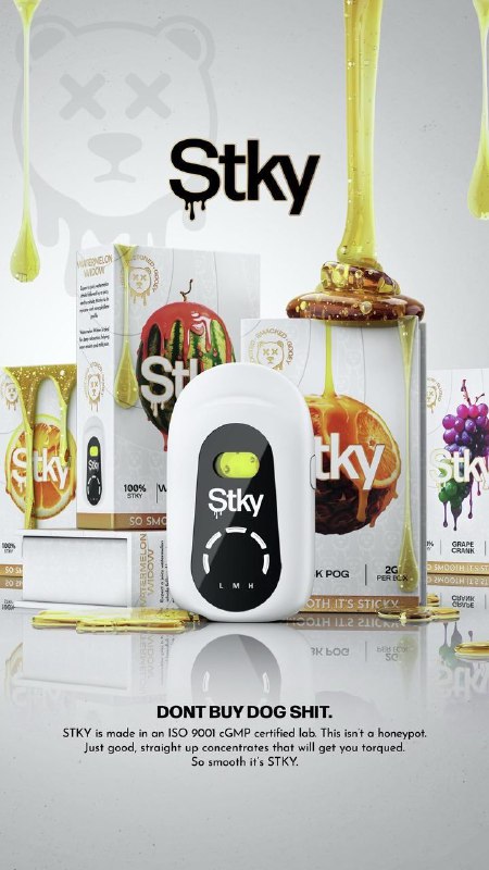 authentic Stky 2g disposable vape pen premium live resin