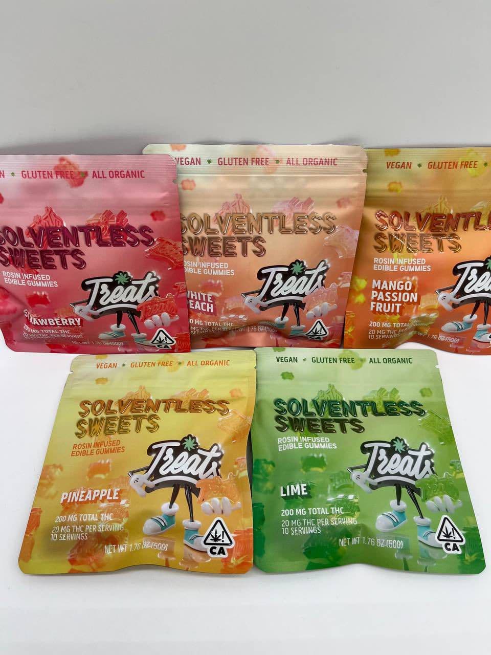 TREATZ (200mg) solventless rosin gummies thc infused edibles