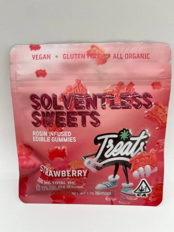 TREATZ (200mg) solventless rosin gummies thc infused edibles