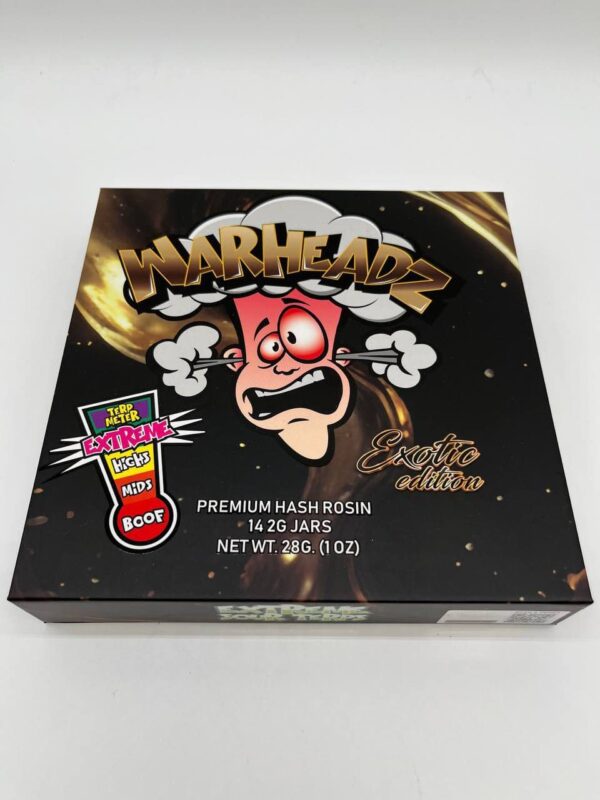 Authentic Warheadz premium hash rosin 14 1g jars extracts