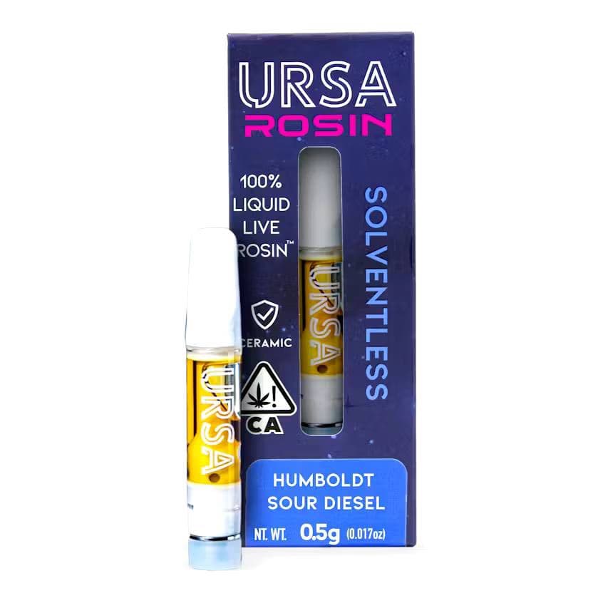 Authentic ursa 0.5g carts solventless 100% liquid live rosin
