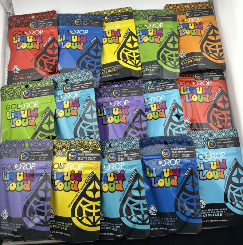 GoldDrop liquid loud disposables